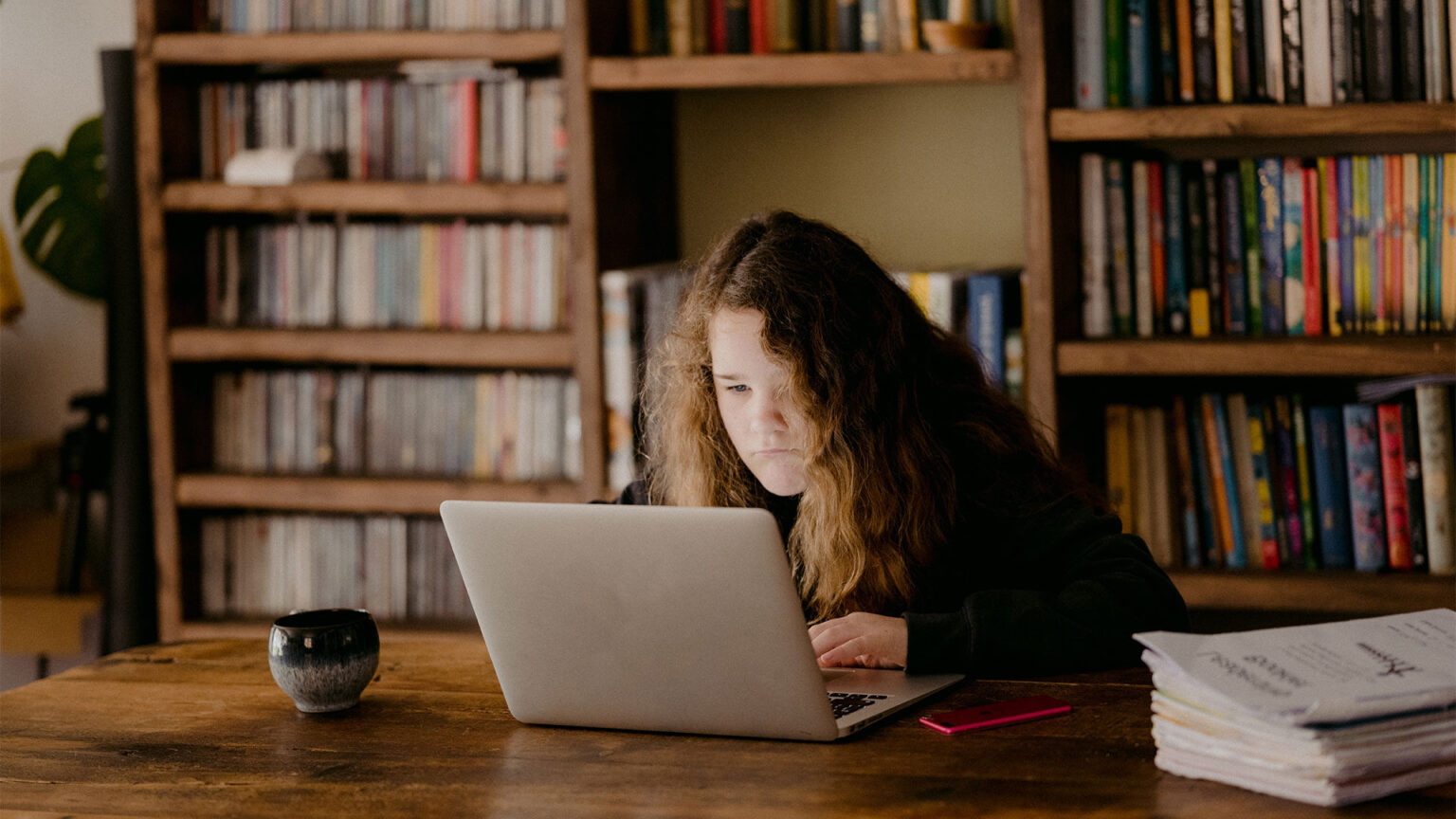 child-on-computer-angry - Racism. No Way!
